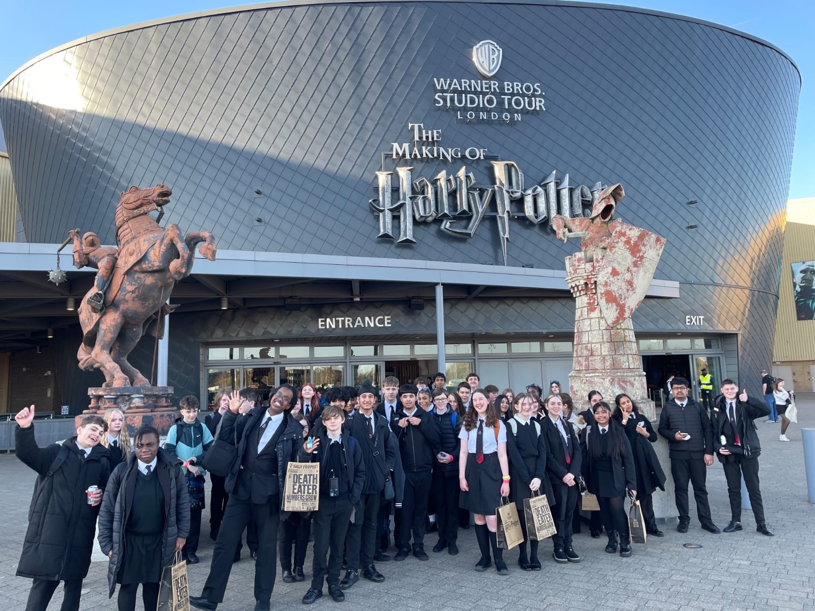 Students discover the maths behind movie magic at Harry Potter Studios ...